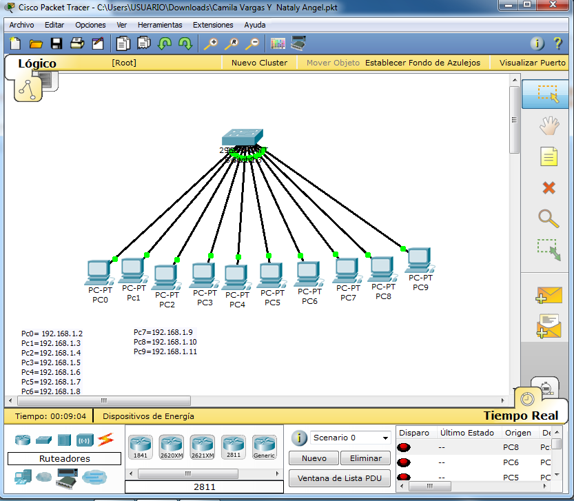 Tecnica En Sistemas: Configuración LAN simple en Packet Tracer