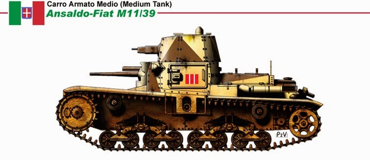 Africa – Axis and Allied : WWII Italian Tanks