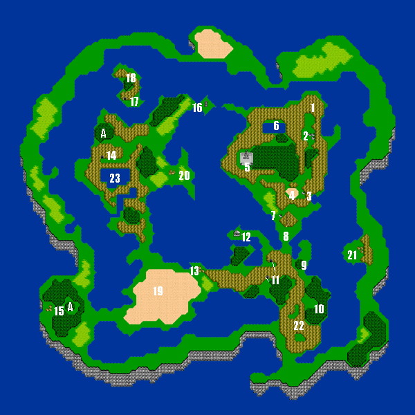Mapas de Farmeo: Final Fantasy III Mapa guia