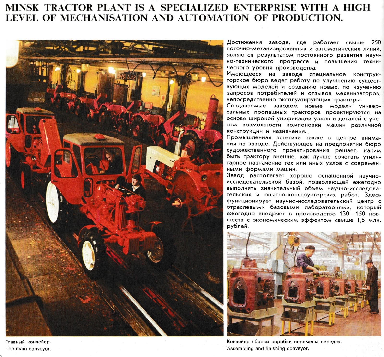 The Left Chapter: The Minsk Tractor Plant USSR 1970s Part I - History ...