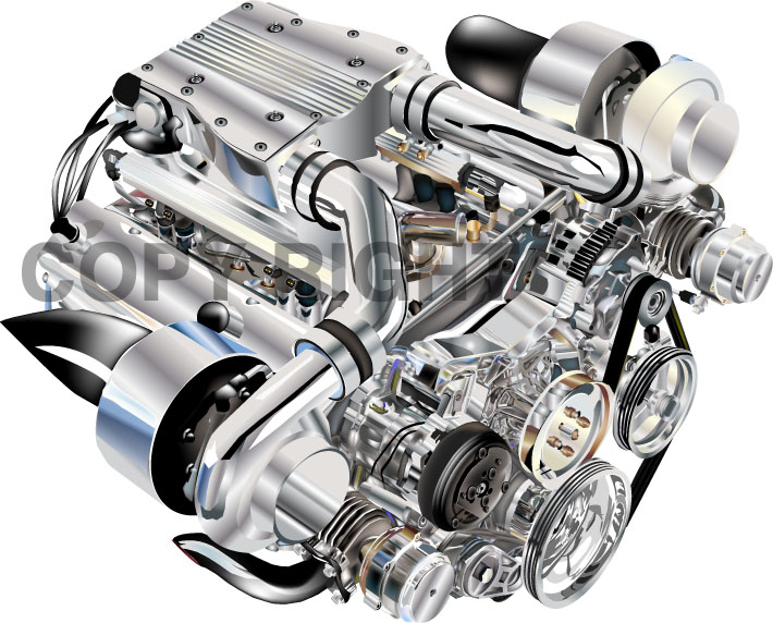 BALLPOINTPEN ILLUSTRATOR: Using CS3 Illustrator Car Engine & Frying Pan ...