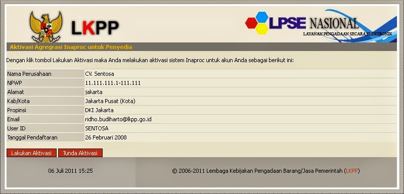 Petunjuk Aktivasi Agregasi Data Penyedia di LPSE | Pengadaan (Eprocurement)