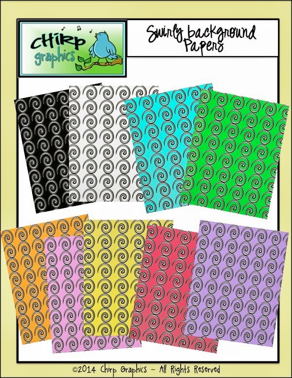 Classroom Freebies Too: Free Background Paper Clip Art Set from Chirp ...