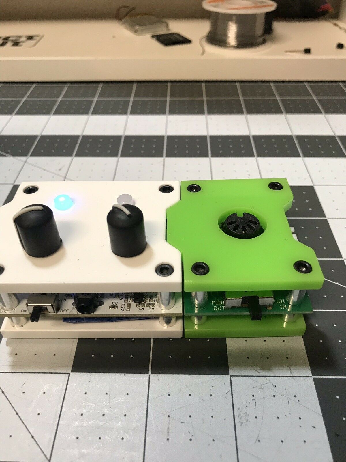 MATRIXSYNTH: Patchblocks Midiblock Module And White Patchblock, Rare Synthesizer With Midi