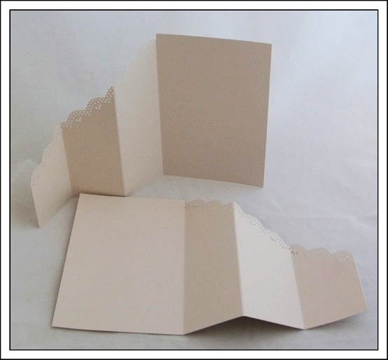 Mariannes papirverden.: Double zig zag card - Tutorial