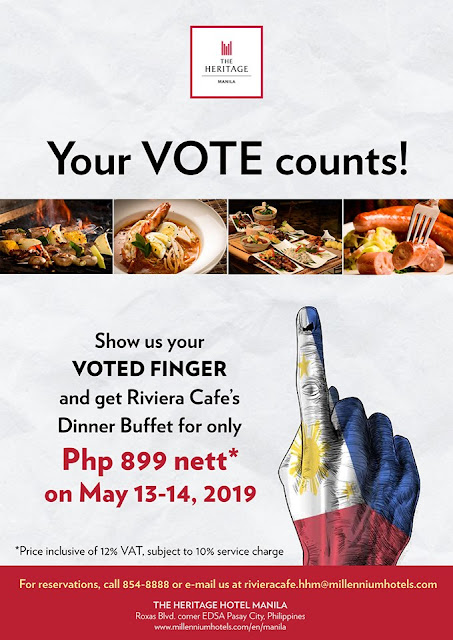 Manila Shopper: Election Day Food Promos: May 13 2019