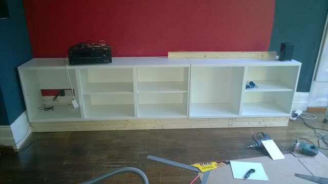 This Life: Billy + Besta Ikea built-in bookcase hack