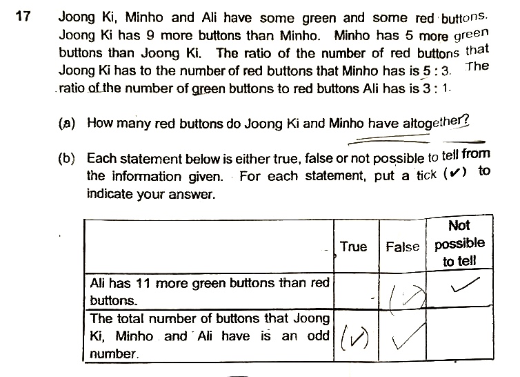 Chang's Math blog: P6 ratio, volume, nets (fr Agatha)