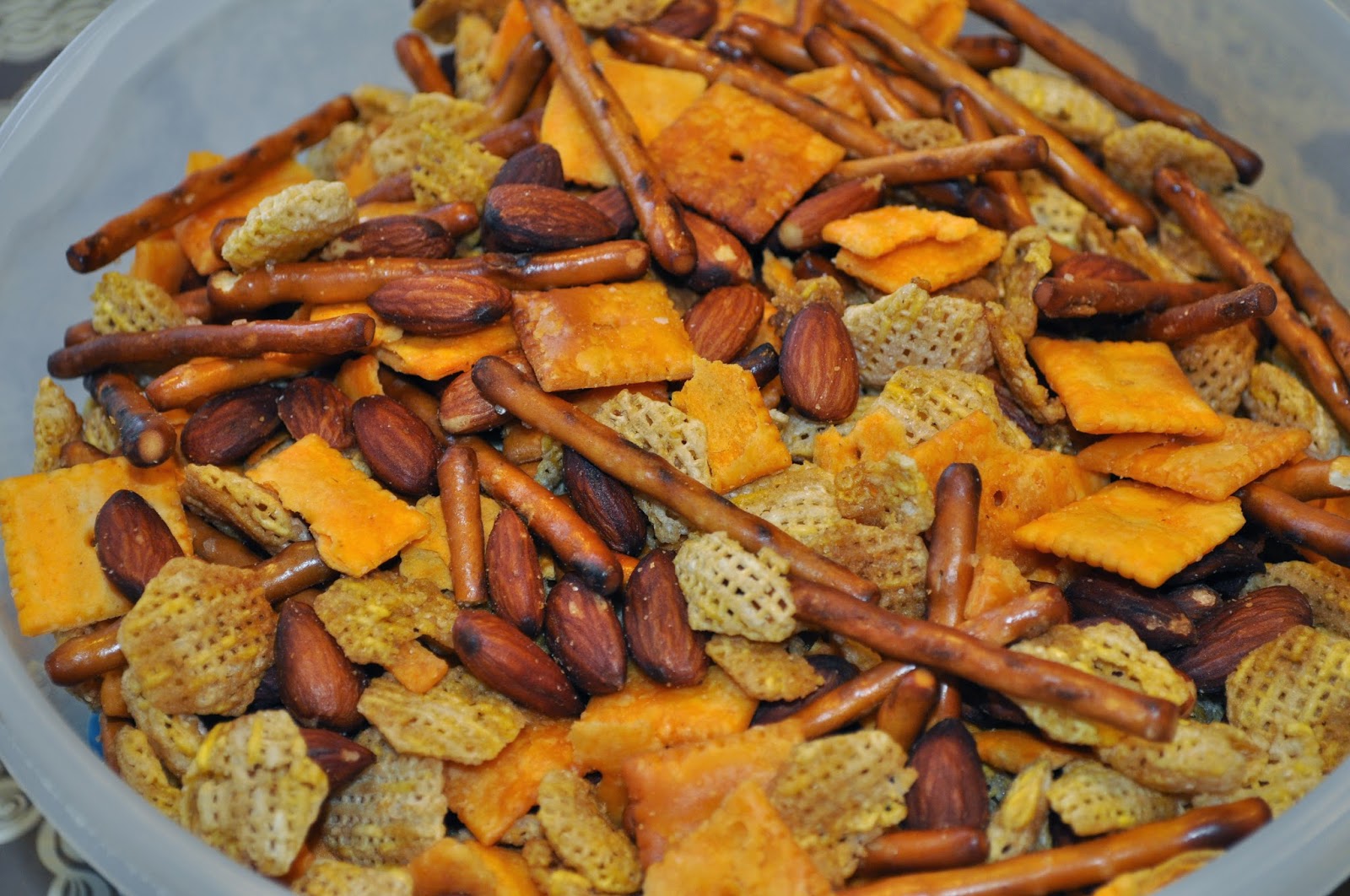 Life in my Kitchen...and beyond: #1,238: Slow cooker party snack mix