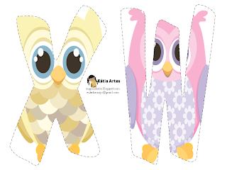 Alfabeto con lindos búhos. - Oh my Alfabetos!