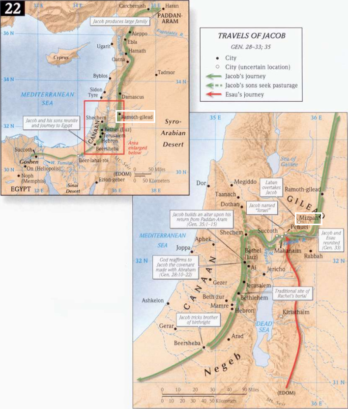 Full Moon: Jegar Sahadutha (Ramoth Gilead),Galeed and Mizpah