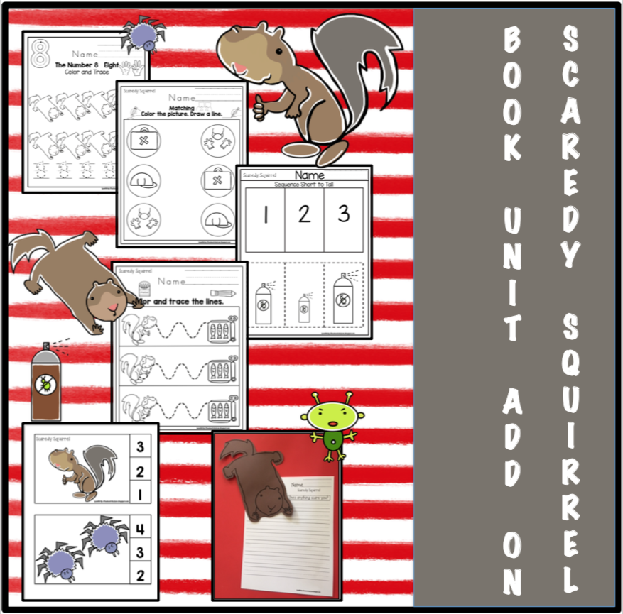 SCAREDY SQUIRREL BOOK UNIT ADD ON ~ Book Units by Lynn