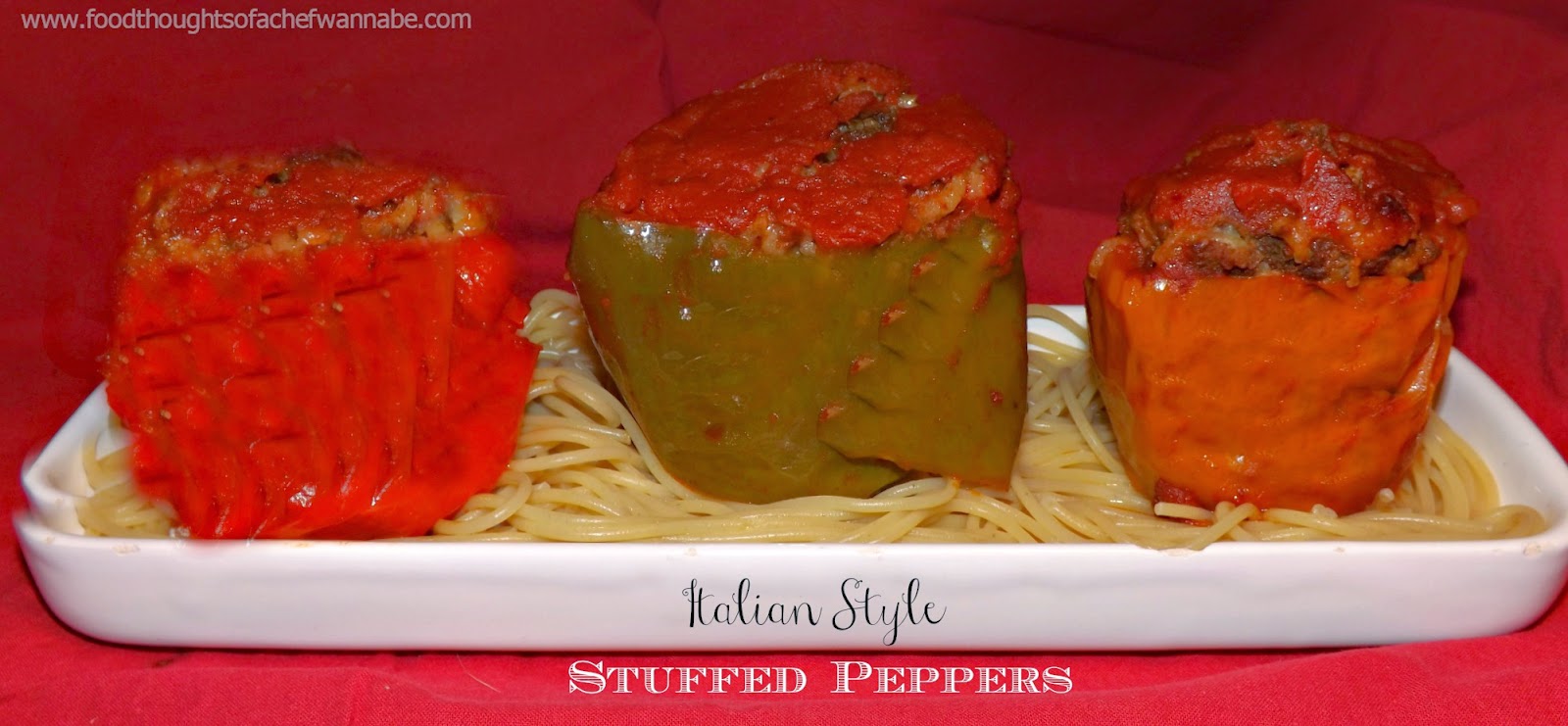 FoodThoughtsOfaChefWannabe: Slow Cooker Italian Style Stuffed Peppers