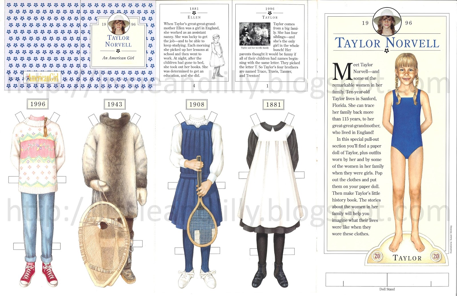 Lissie & Lilly: AG Magazine Paper Dolls
