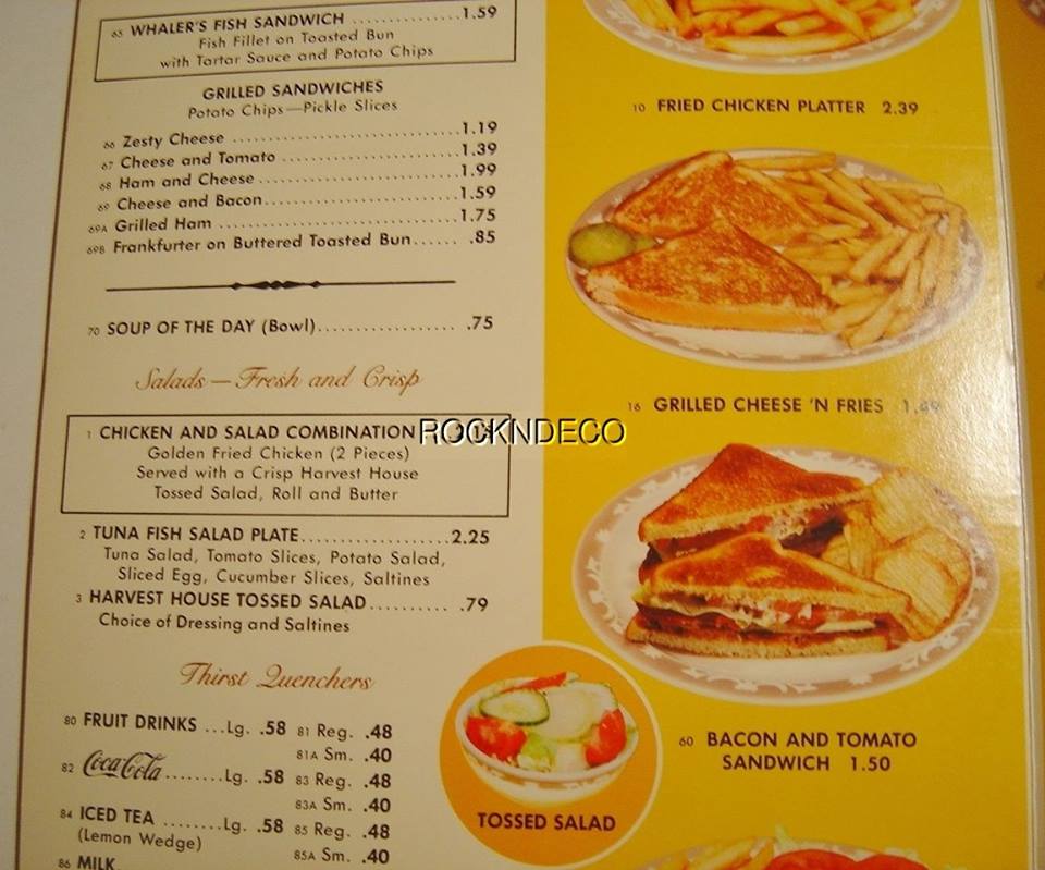 Trip to the Mall: FIND: Woolworth (Harvest House) Menu