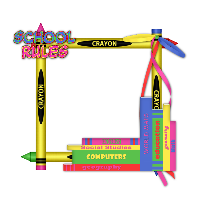 Creative Addictions Attitude: Back 2 School Cluster Frames