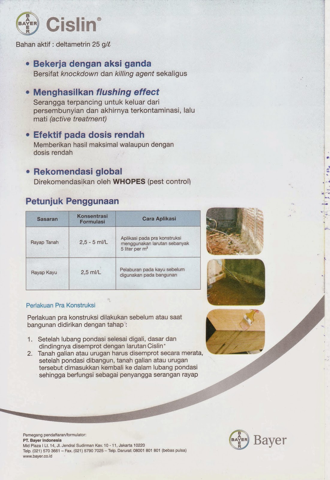 PT. SARANA LINTAS ANUGRAH: Brosur Cislin 25 EC