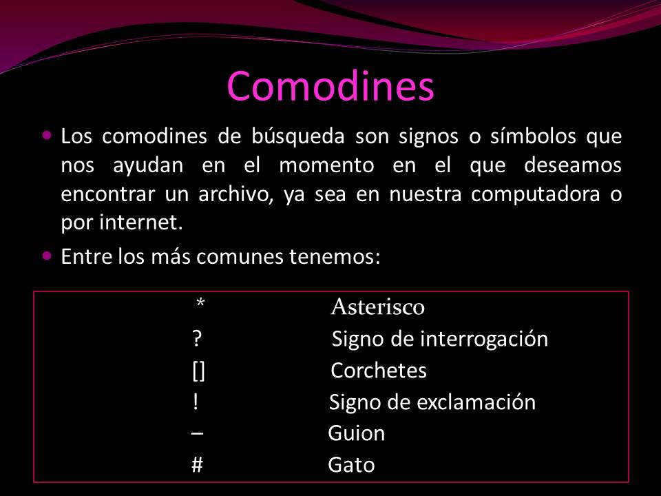 Usos pedagógicos de las TIC: Operadores Booleanos y Comodines