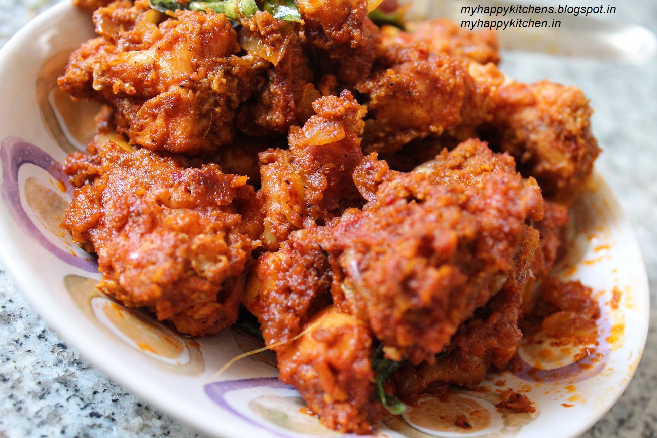 MANGALOREAN KORI CHUKKA / CHICKEN CHUKKA