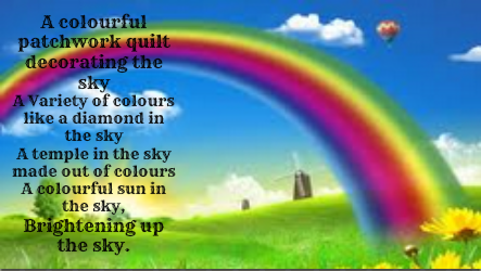 Tevita @ Tamaki Primary School: Rainbow metaphor poem.