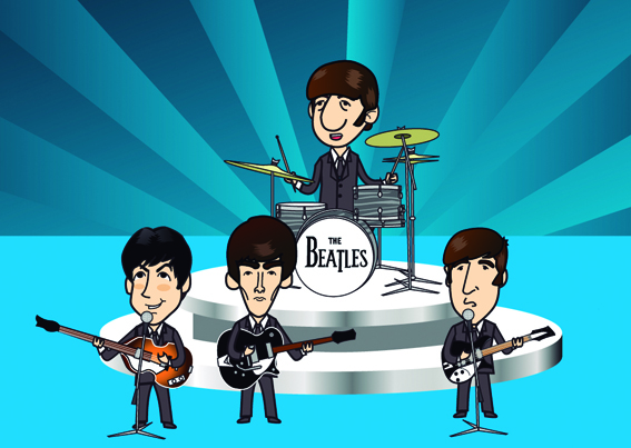 Sanlúcar la Mayor Siglo XXI.: LOS BEATLES CARTOON