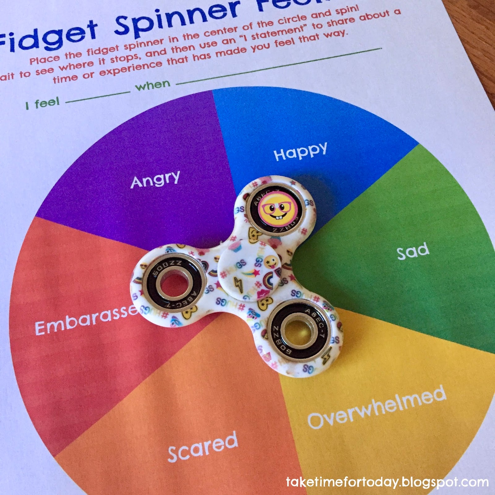 Take Time for Today: Fidget Spinner Counseling Games