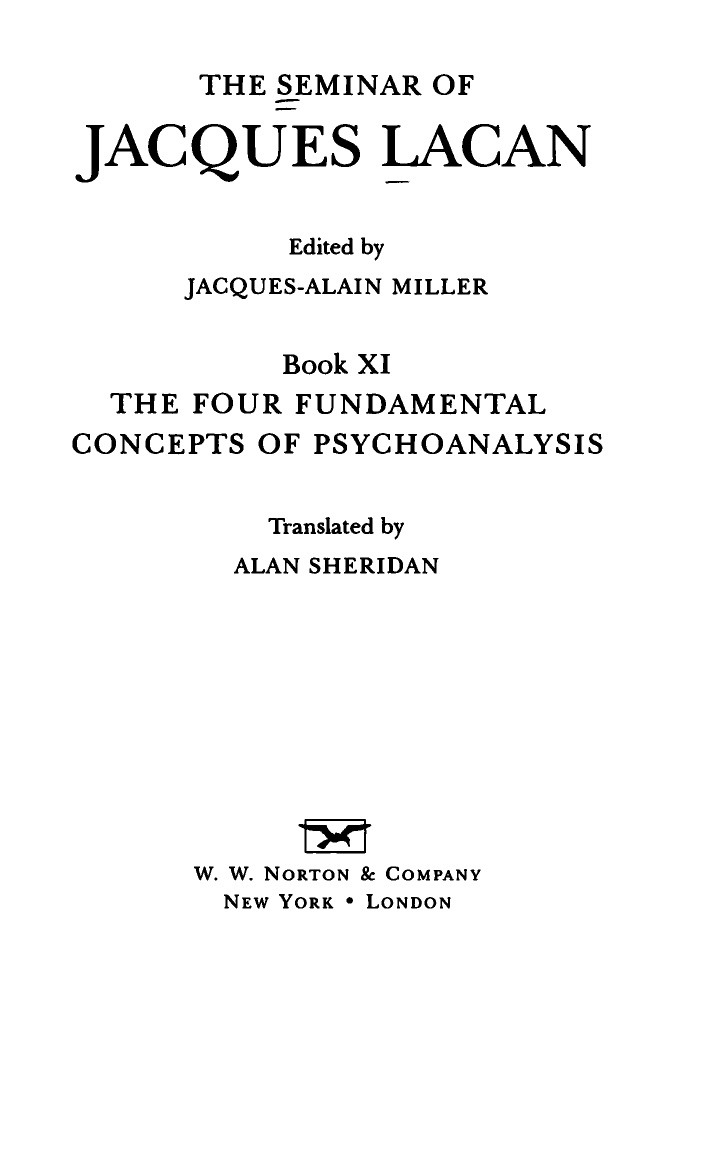 freud quotes: The Seminar of Jacques Lacan: The Four Fundamental ...