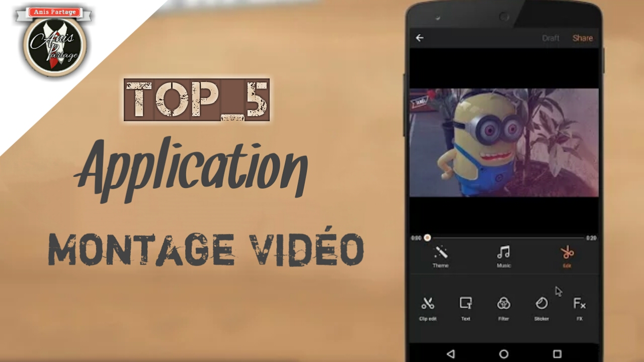 Meilleurs Application de montage vidéo - Anis Partage
