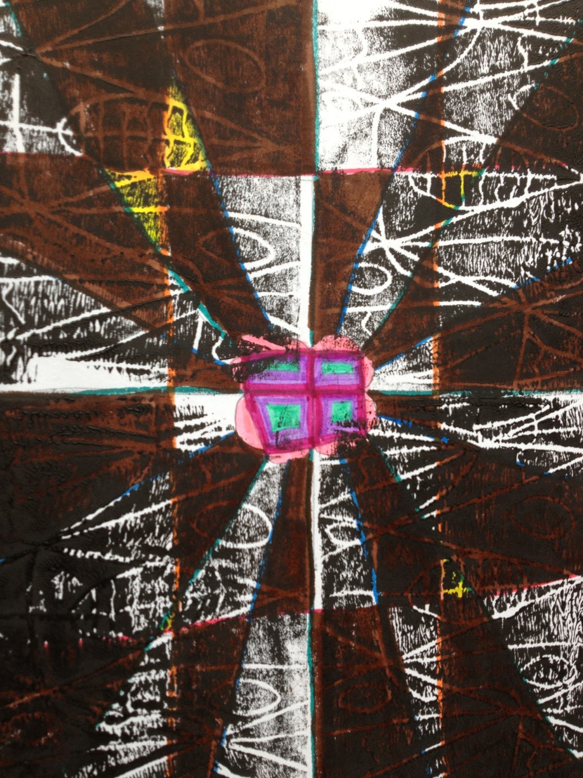 Art With A Smile: 4th/5th Radial Symmetry Printmaking