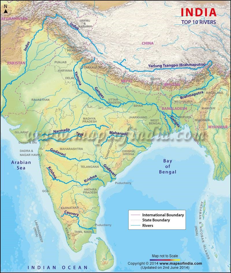 TOP 10RIVERS OF INDIA