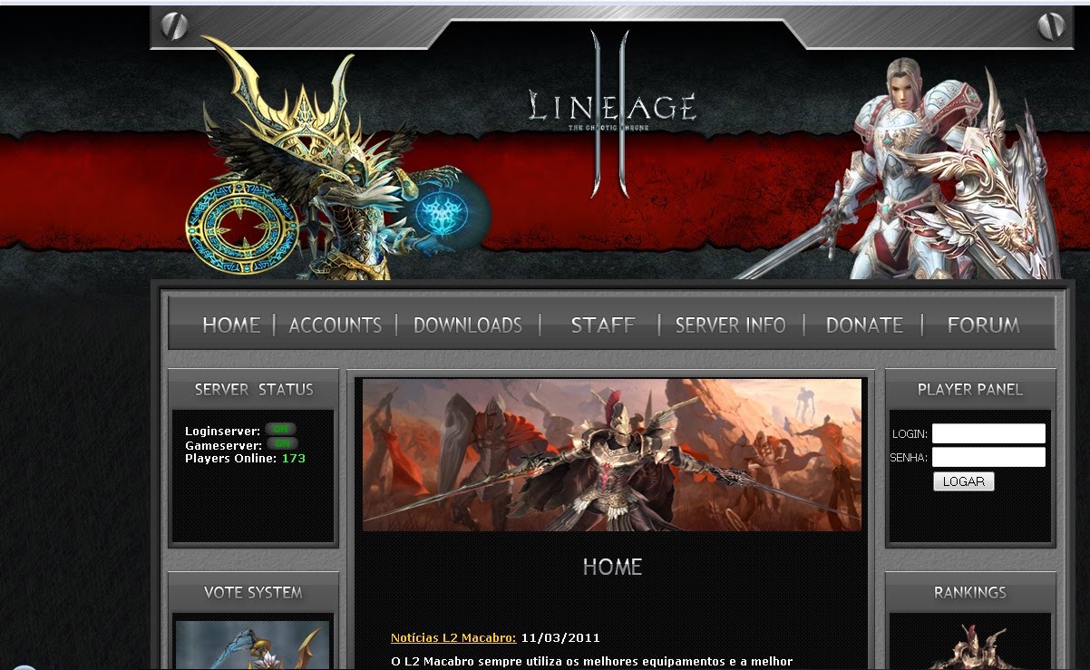 L2top 200 Lineage2 Ranking - Interlude - High Five - Gracia: L2 Macabro 500x Interlude