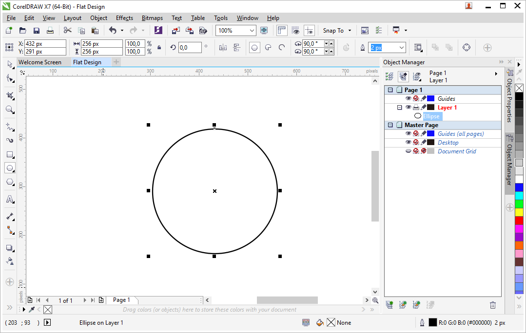 Tutorial Flat Desain Corel Draw X7