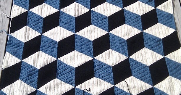 How to crochet 3D blanket afghan - CROCHET CRAZE