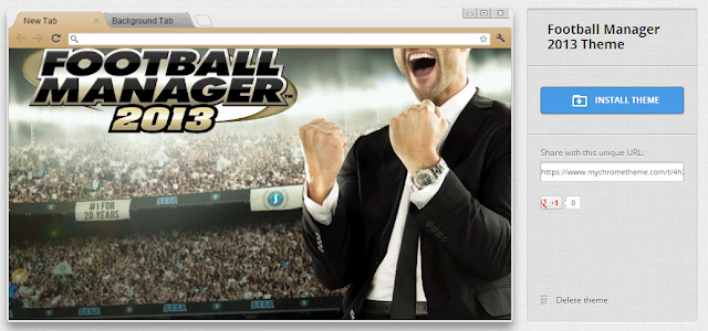 Tema Google Chrome Rasa Football Manager 2013
