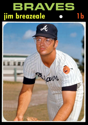 1971 Baseball Card Update: 1971 Atlanta Braves (3rd): 82-80, .506, 8GB