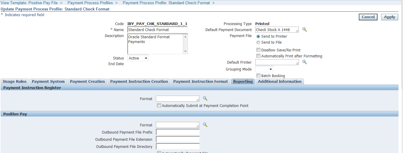 ORACLE MASTERMINDS: Positive Pay Templates