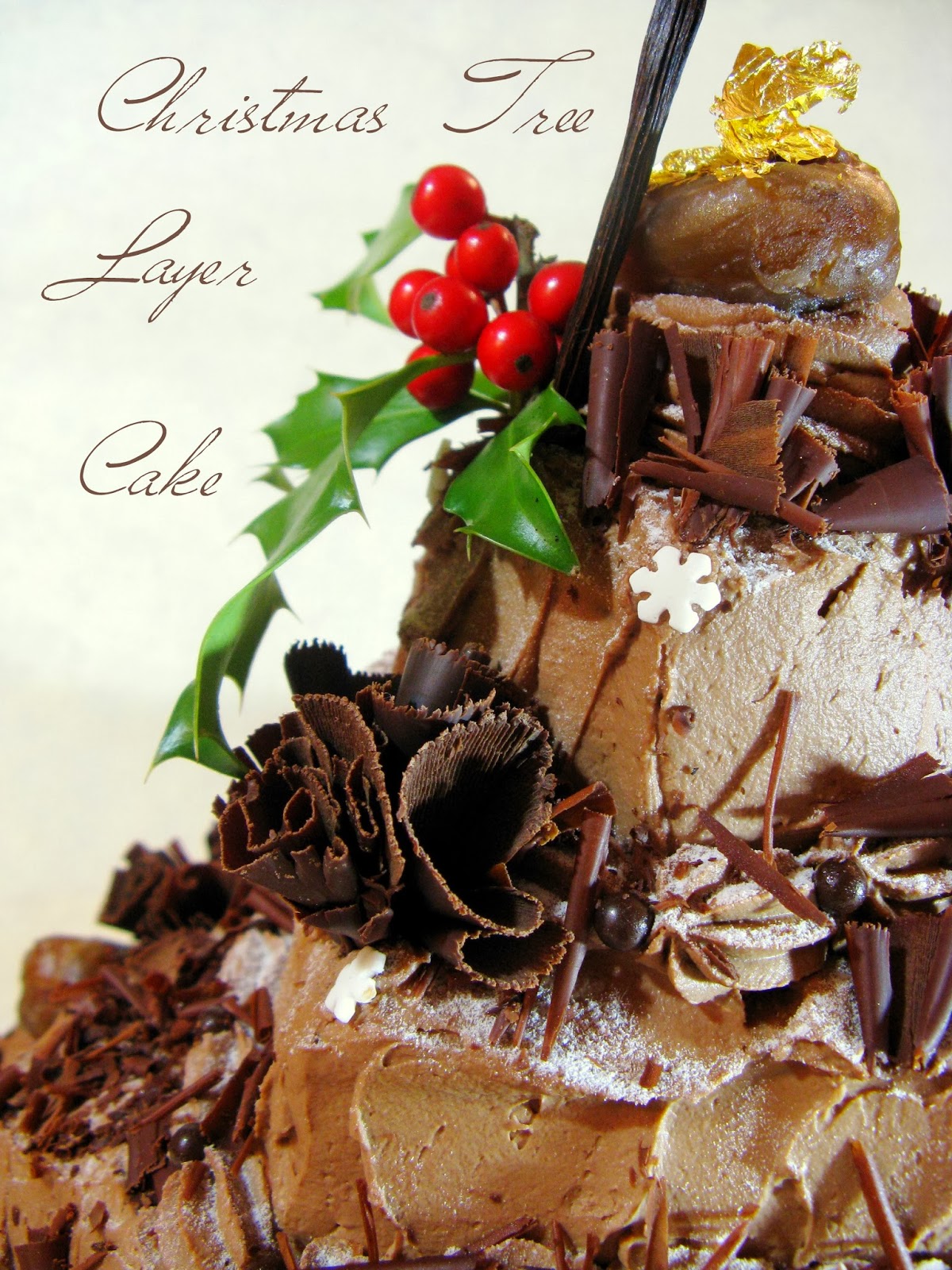 J'en reprendrai bien un bout...: Christmas Tree Layer Cake
