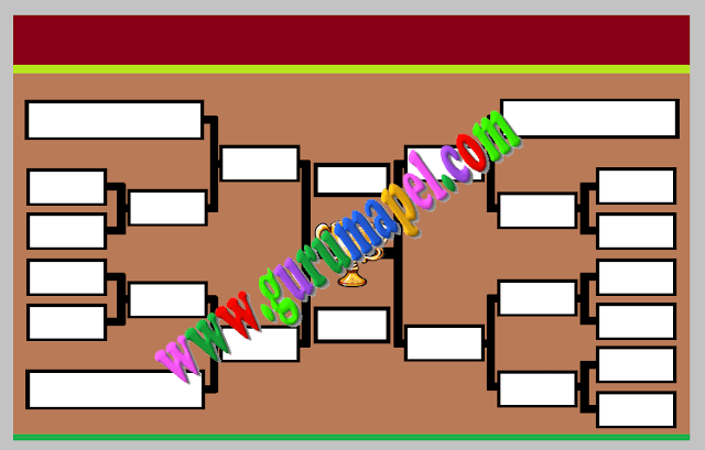 Skema (Bagan) Pertandingan Sistem Gugur Tunggal (Peserta 9 s/d 16 ...