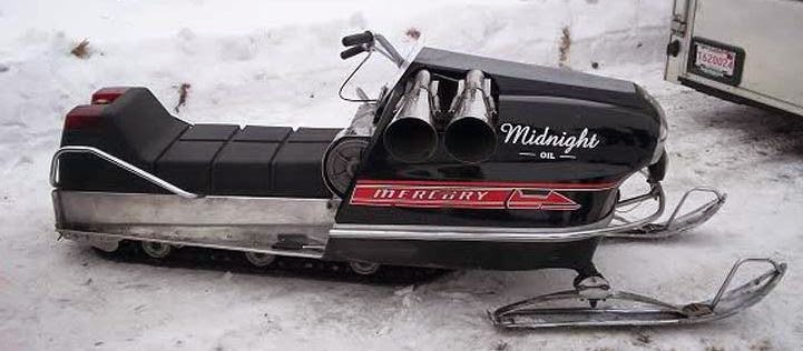 Just A Car Guy: The Midnight Oil racing Mercury Snowmobile