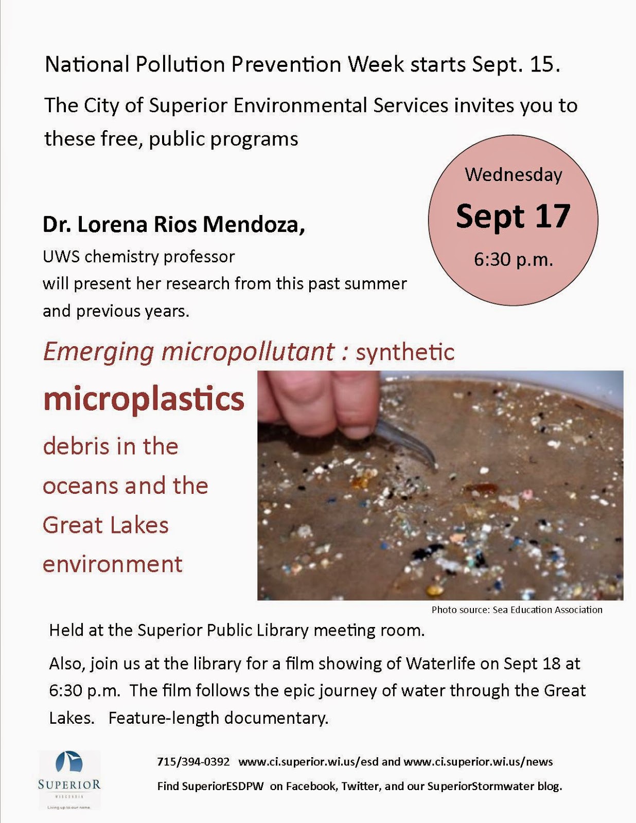 Superior Stormwater: Microplastics in Oceans and the Great Lakes ...
