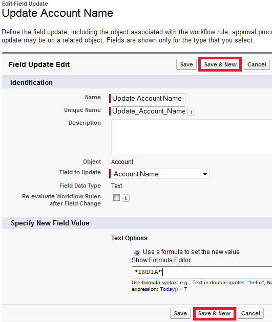 Infallible Techie Field Update Workflow In Salesforce