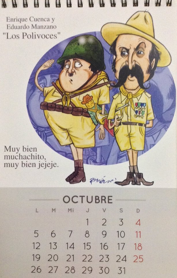 Román Rivas: Enrique Cuenca y Eduardo Manzano "Los Polivoces".