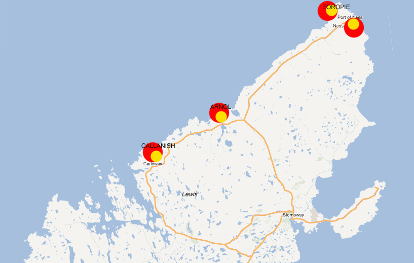 Around Scotland: STANDING STONES OF CALLANISH