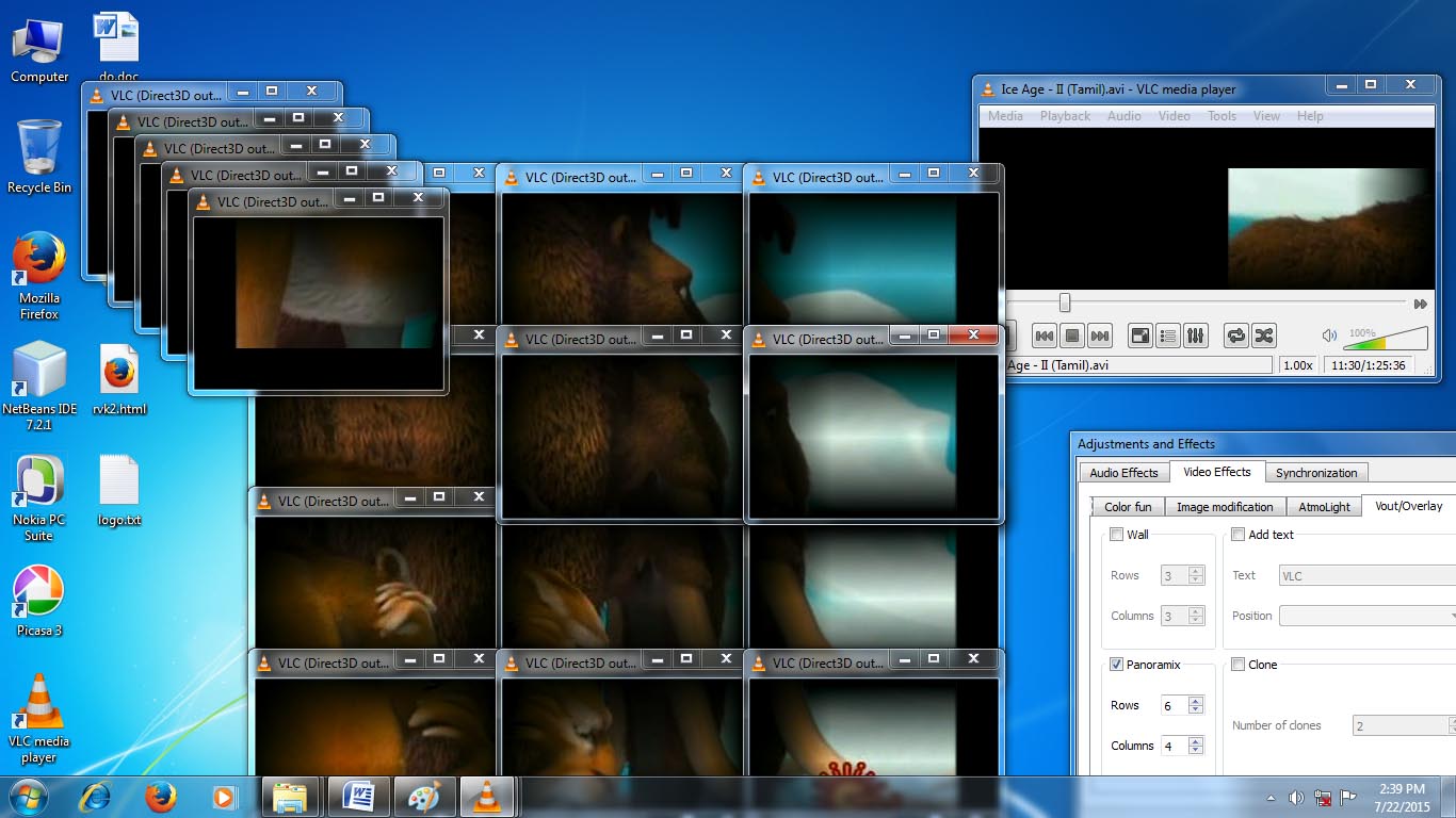 View videos in multiple rows and columns ~ VLC Media Player Secrets