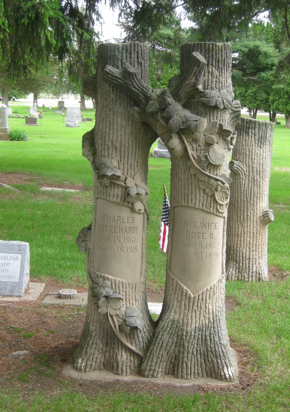 Detritus of Empire: Tree Shaped Tombstones - Some local oddities