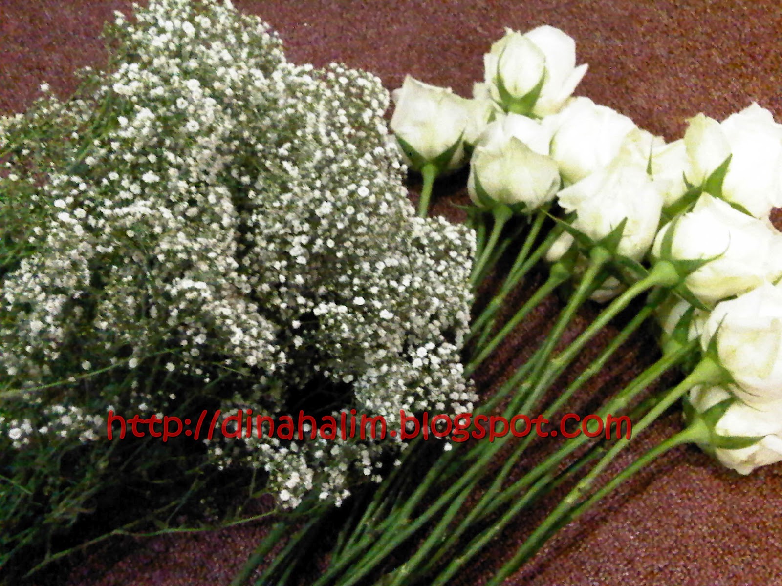 Dina Halim Bridal Boutique: DIY : Bunga Tangan Fresh Flowers.