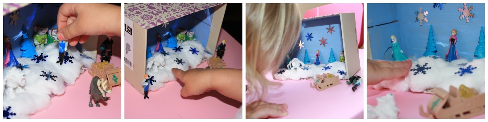 Learning and Exploring Through Play: Frozen Small World Shoe Box