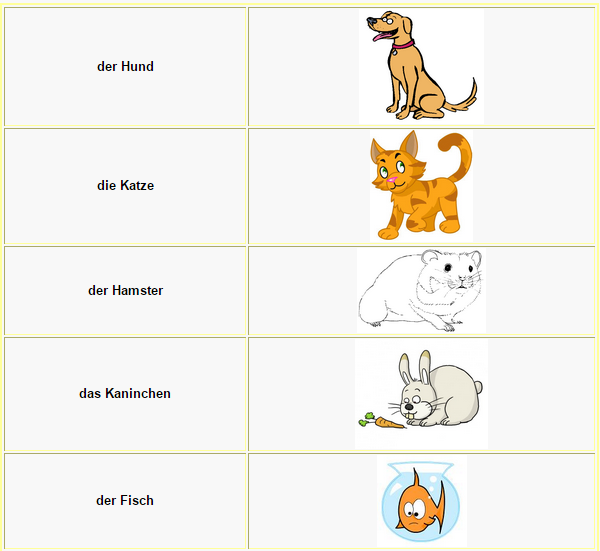 German Vocabulary - Animals « L E A R N G E R M A N
