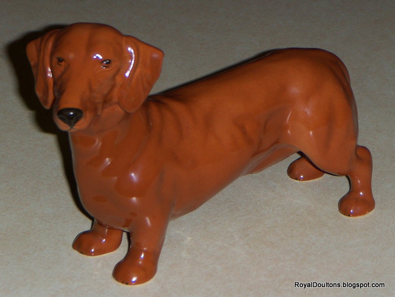 royaldoultons: Royal Doulton Dachshund Dog Figurine 6" Long