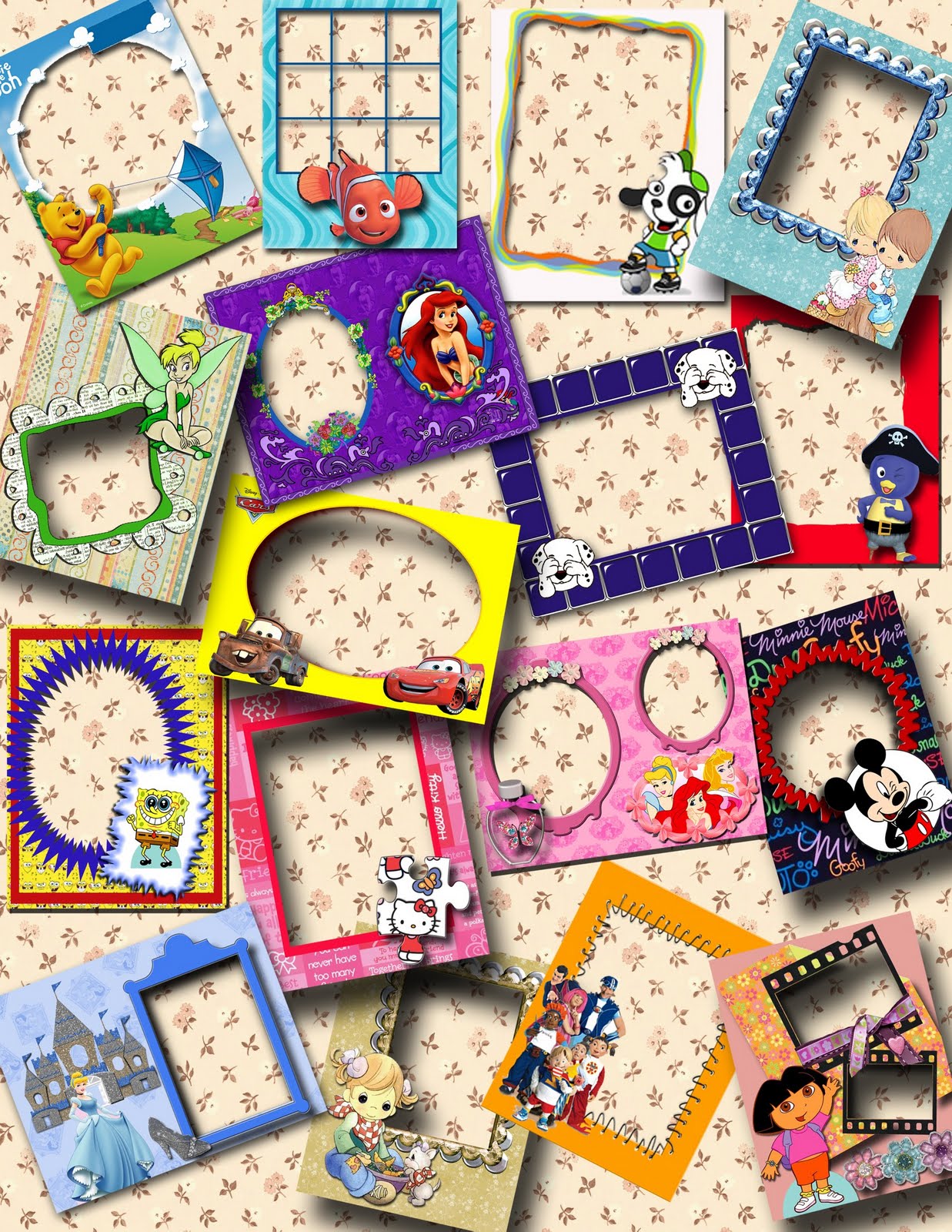 The Childrens Zone Digi Designs: Marcos Infantiles Paquete 1